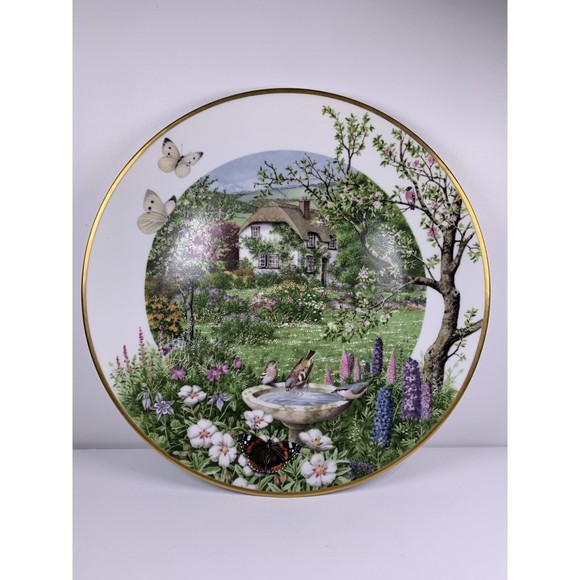 Wall Decor | 1979 Franklin Porcelain June In A Country Garden Collector ...